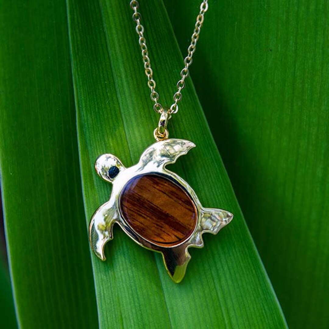 Koa Wood Swift Sea Turtle Pendant - Etsy