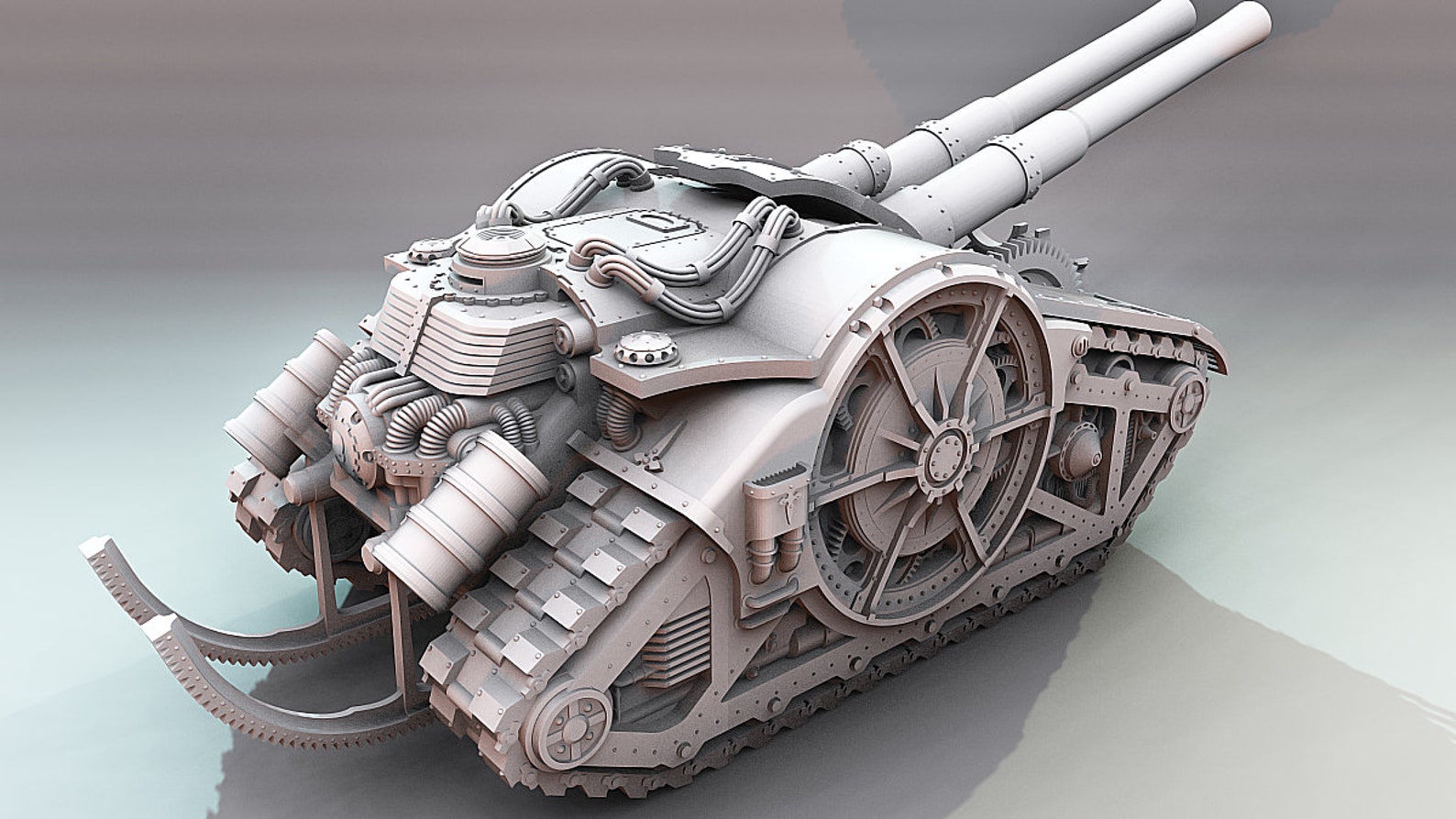 28mm Gothic Sci-Fi Myriax Destroyer Siege Tank Compatible with | Etsy