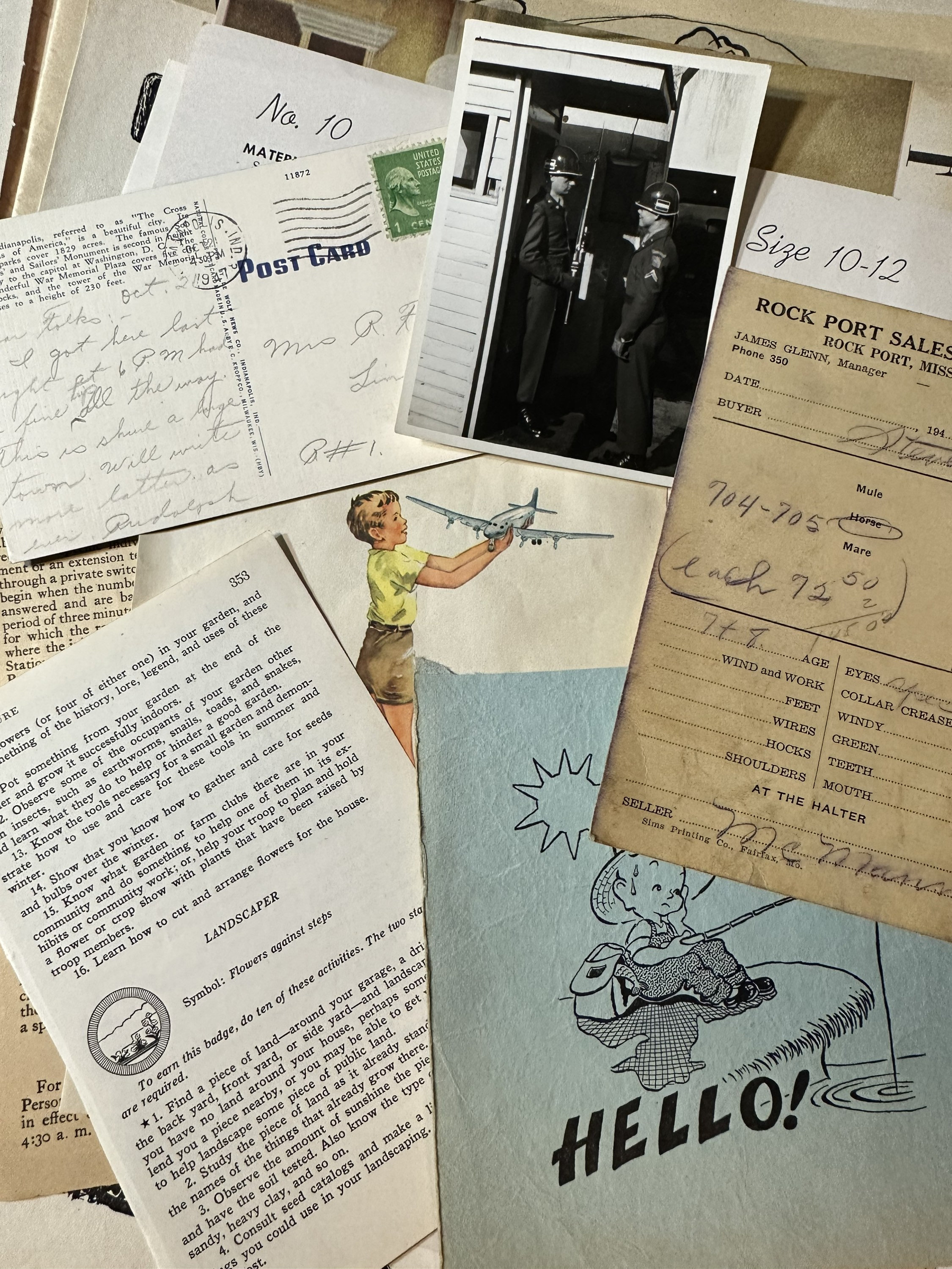 Vintage 1940's Paper Ephemera Bundle - Etsy