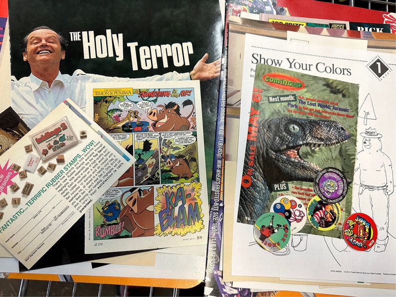 Retro 1990's Paper Ephemera Bundle - Etsy