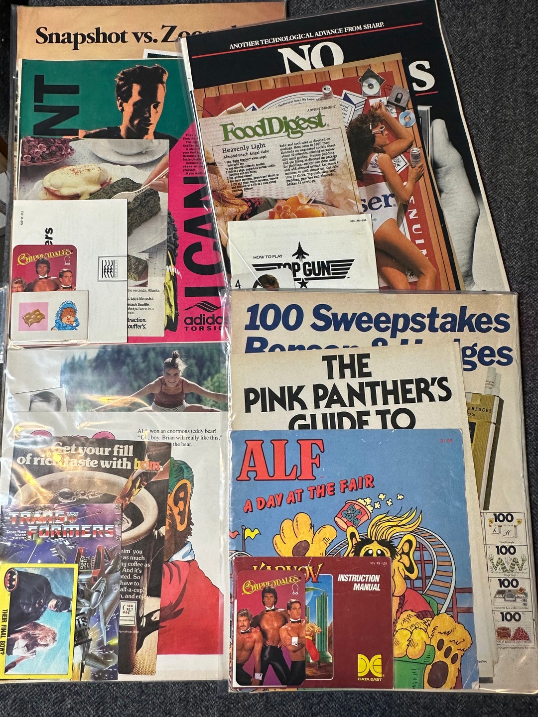 Retro 1980's Paper Ephemera Bundle - Etsy