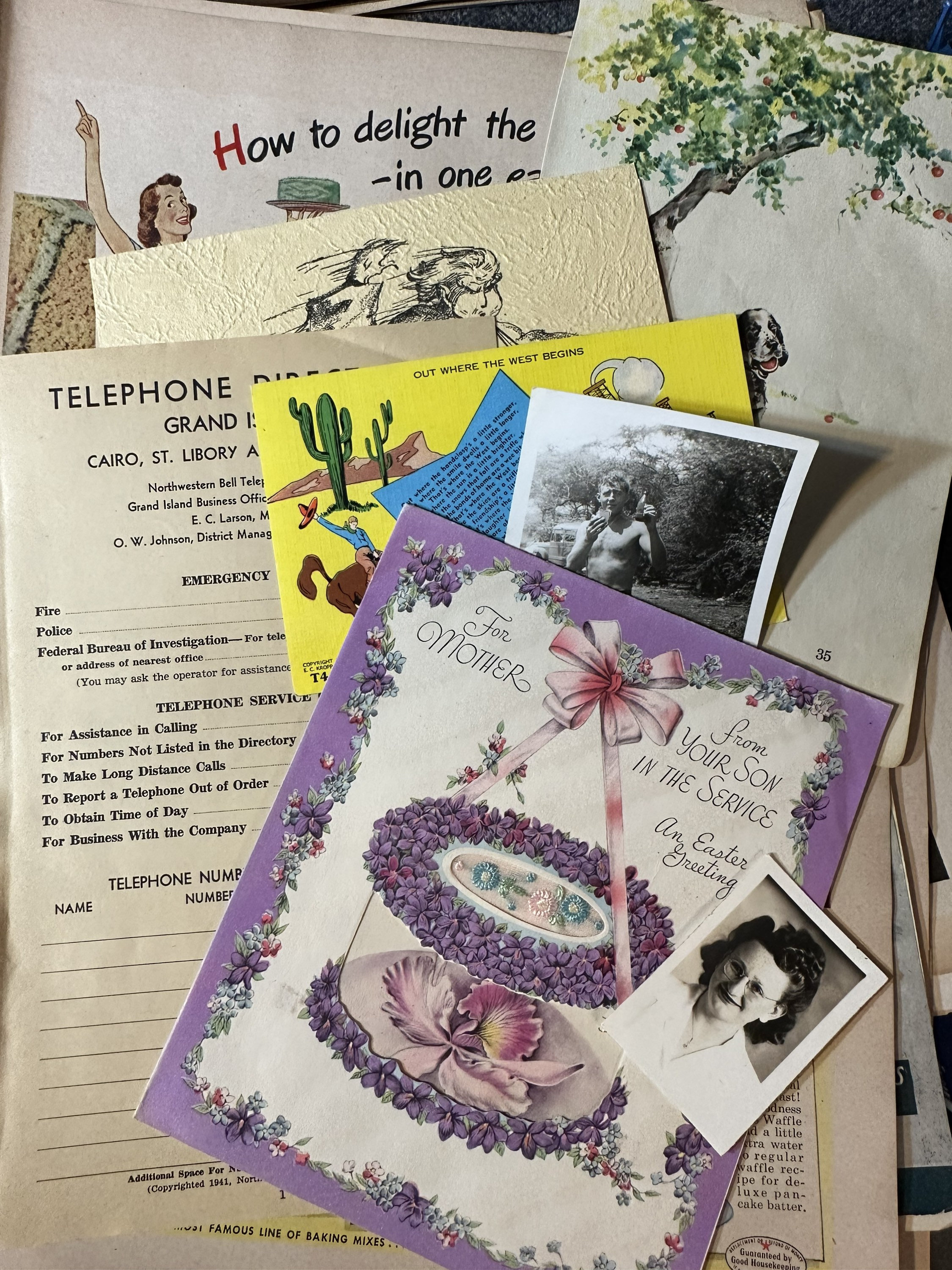 Vintage 1940's Paper Ephemera Bundle - Etsy