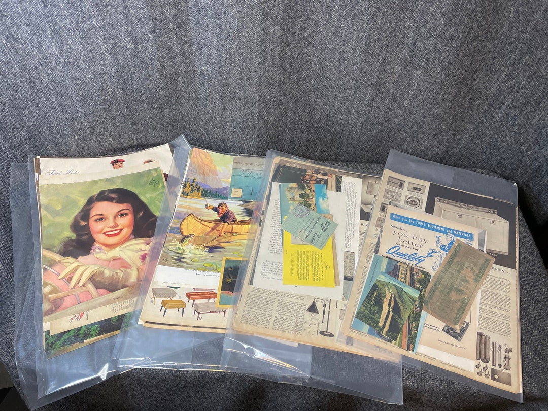 Vintage 1950's Paper Ephemera Bundle - Etsy