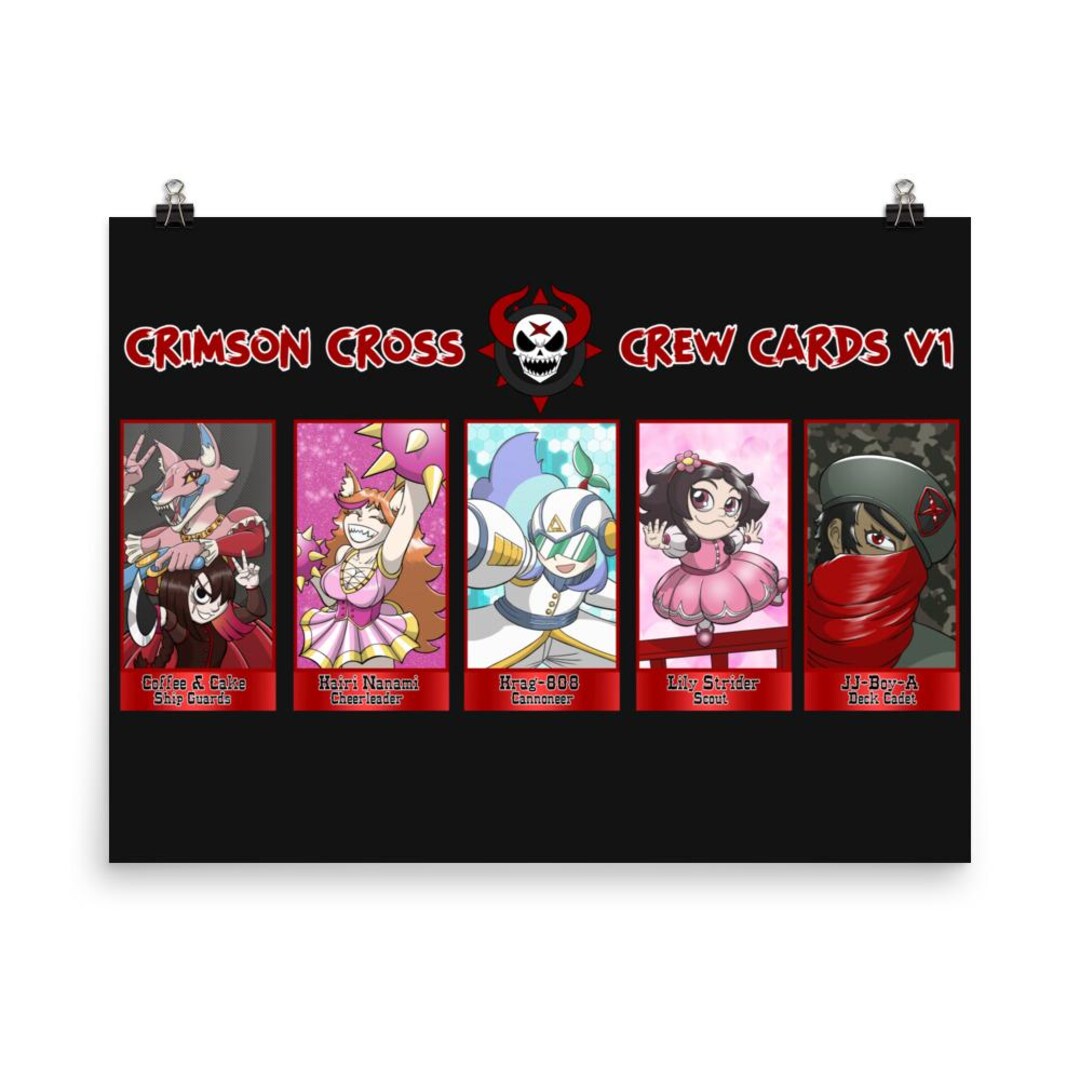 Crew Card Vol 01 Poster - Etsy