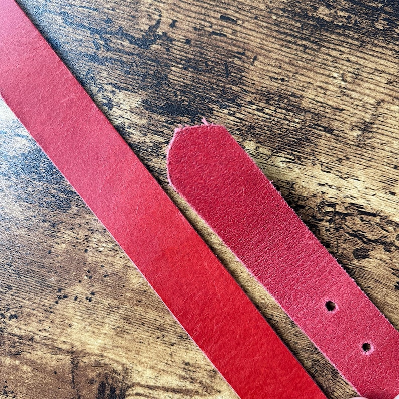 Full Grain Leather Belt Blank 30mm Leather Strap Belt Making Supply DIY ...