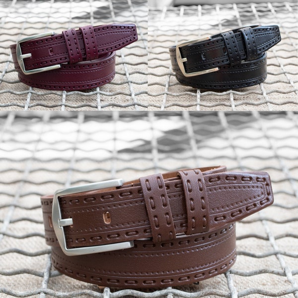 Maroon Mens Belt - Etsy