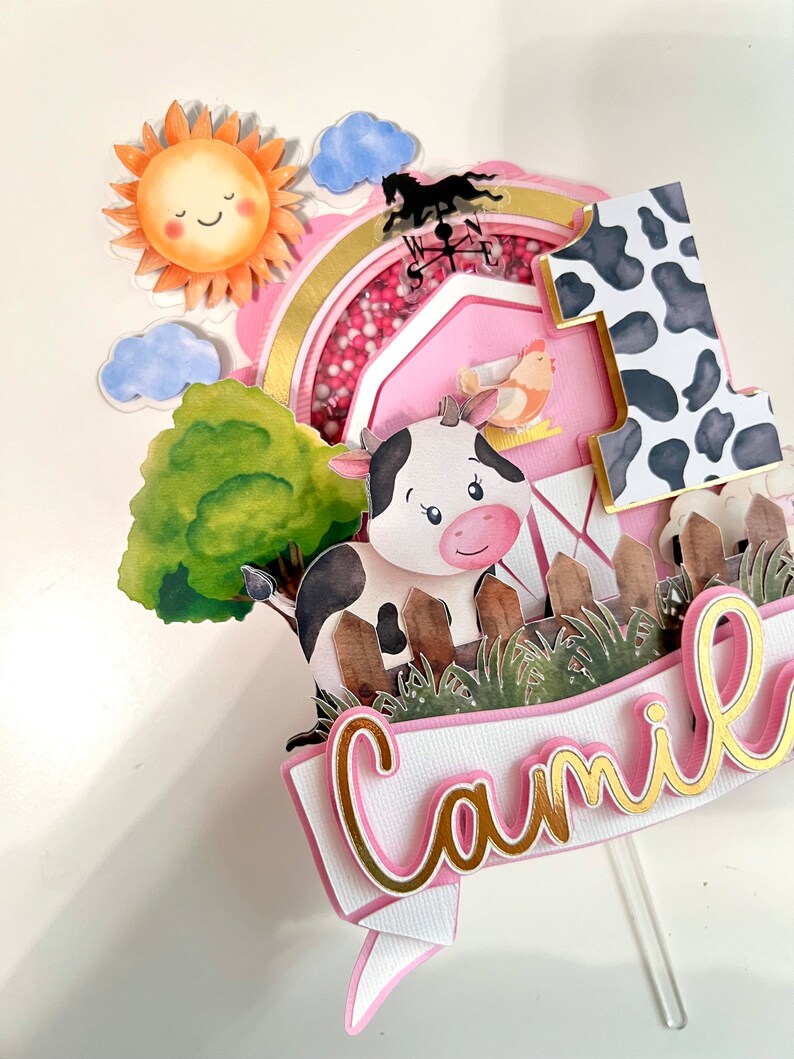 Topper de pastel de vaca para niños / Cumpleaños de niños / Vaca / Best ...