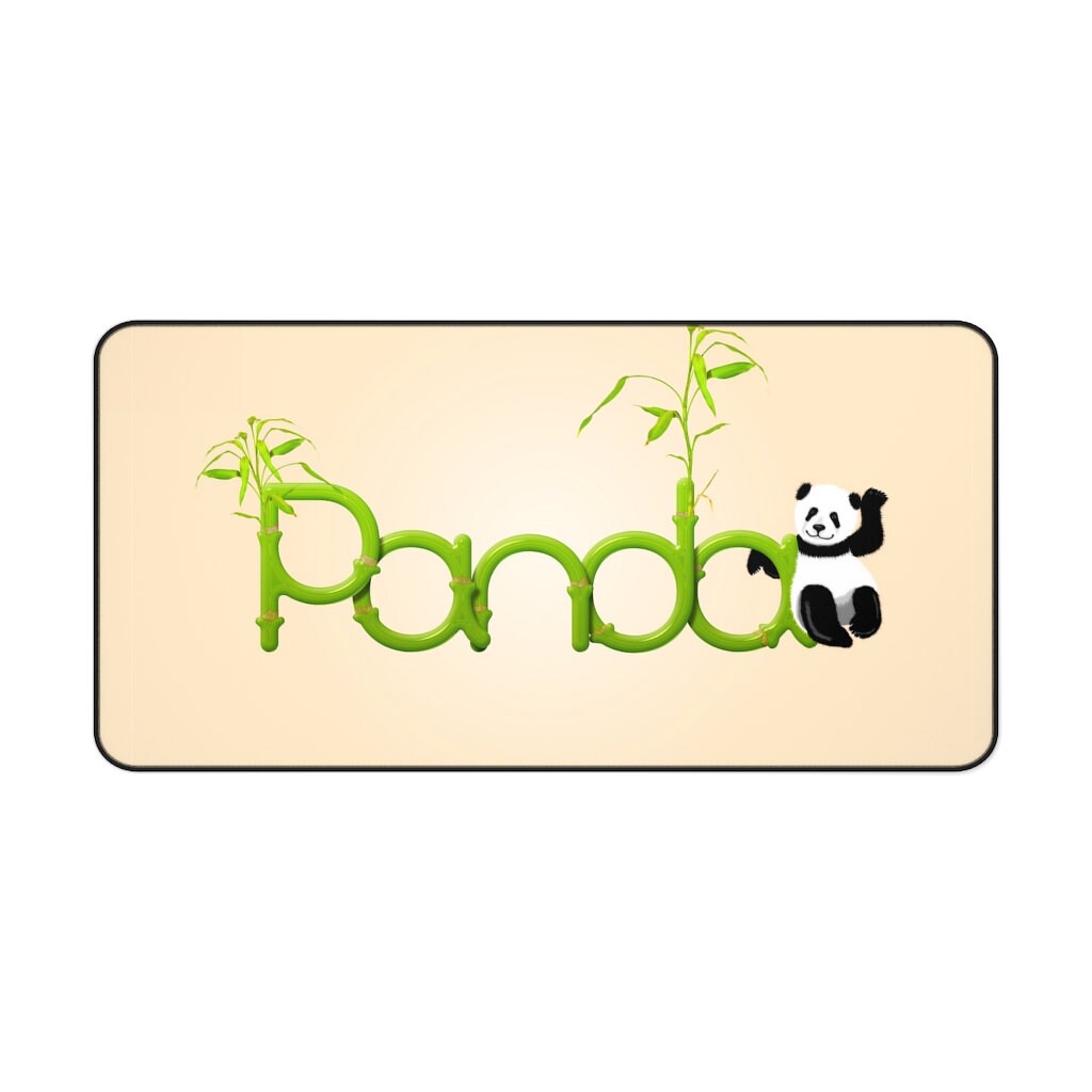 Funny Panda Desk Mat - Desk Pad Mouse Pad 12inches - Panda Mouse Pads ...