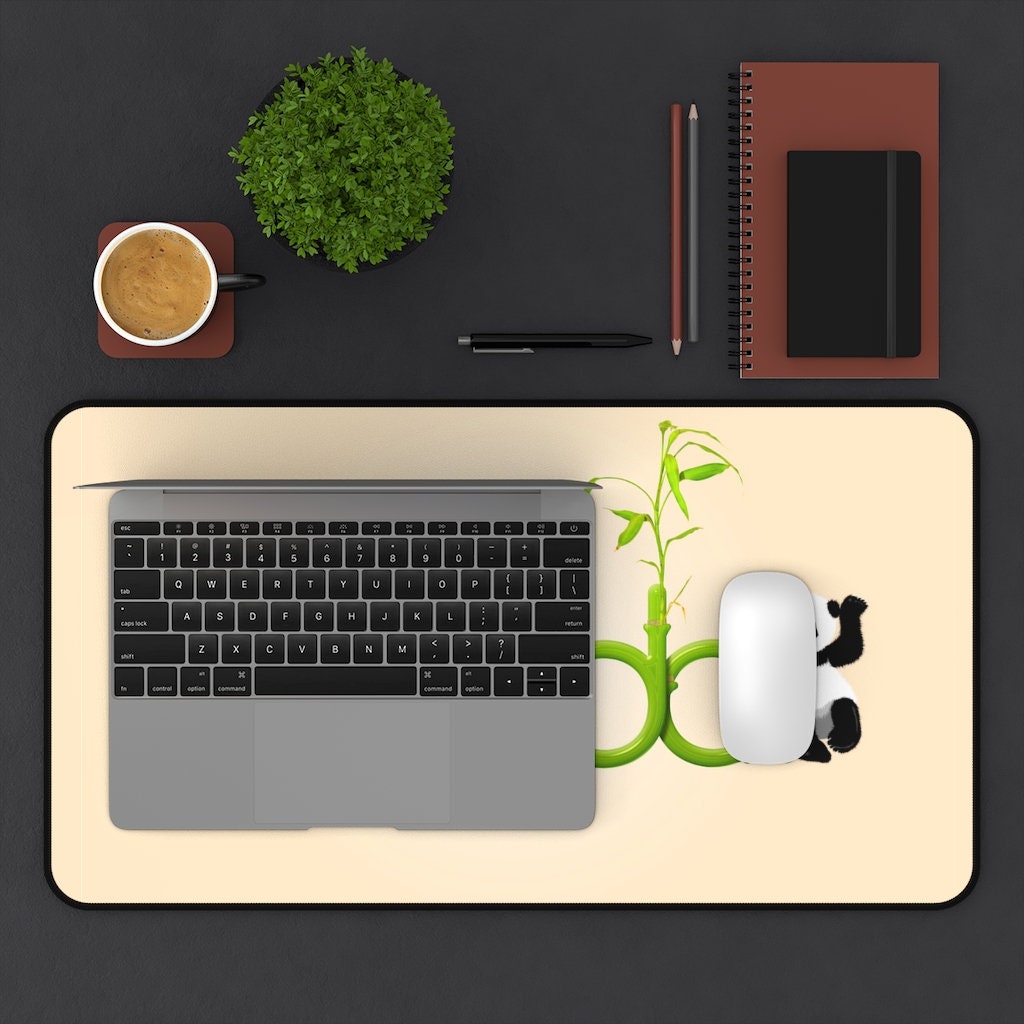 Funny Panda Desk Mat - Desk Pad Mouse Pad 12inches - Panda Mouse Pads ...