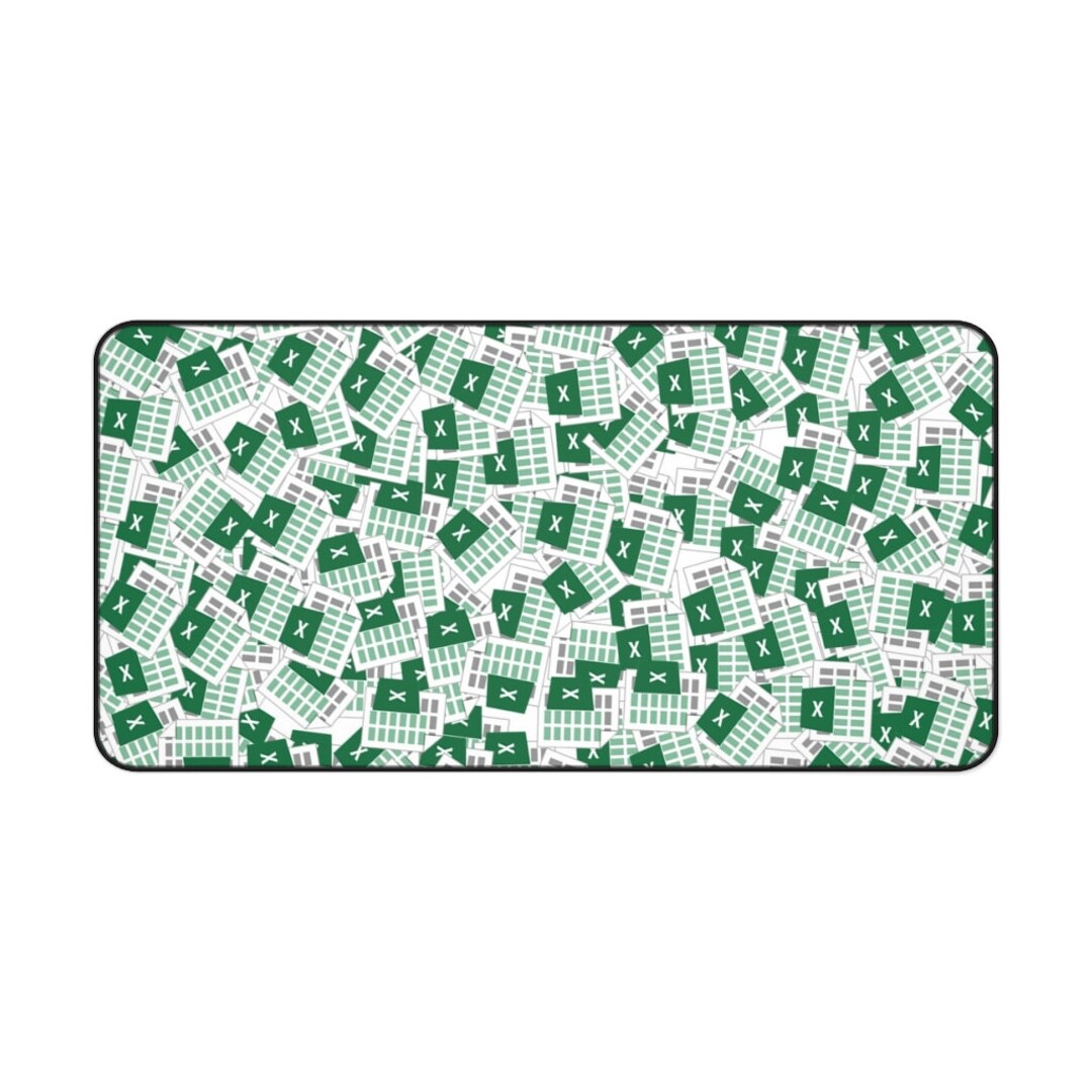 Excel Desk Mat - Accounting Desk Pad Mouse Pad 12inches - Large Mouse ...