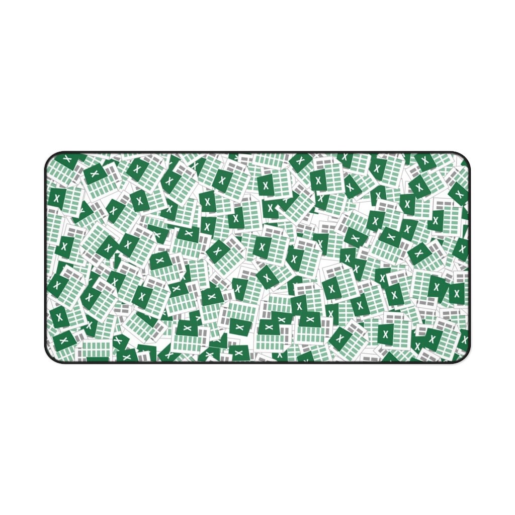 Excel Desk Mat Accounting Desk Pad Mouse Pad 12inches - Etsy