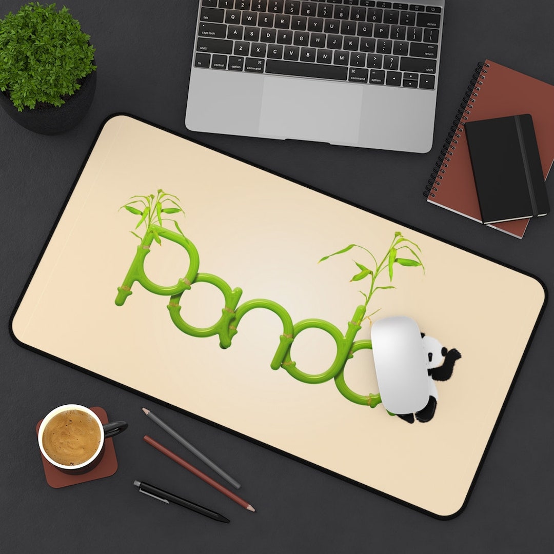 Funny Panda Desk Mat - Desk Pad Mouse Pad 12inches - Panda Mouse Pads ...