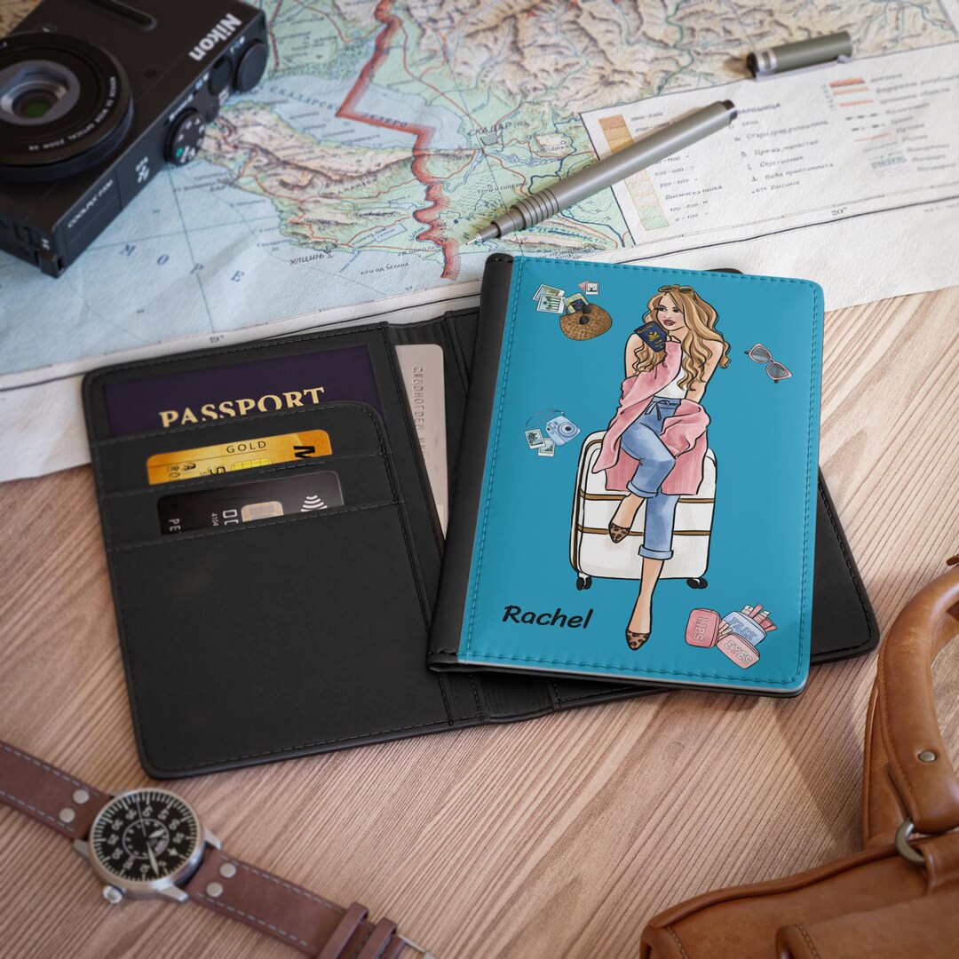 Personalized Passport Cover, Cute Girl Travel Accessory, Fun Gift for ...