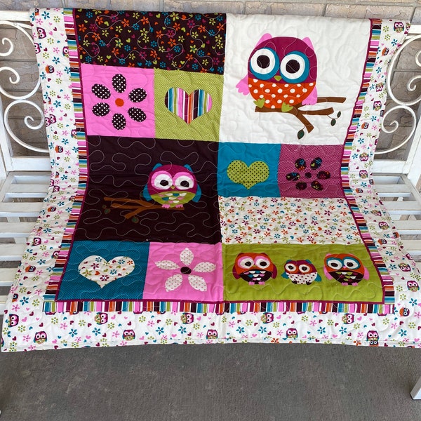 Baby Owl Quilt - Etsy