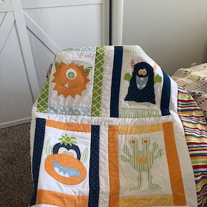 Monster Quilt - Etsy