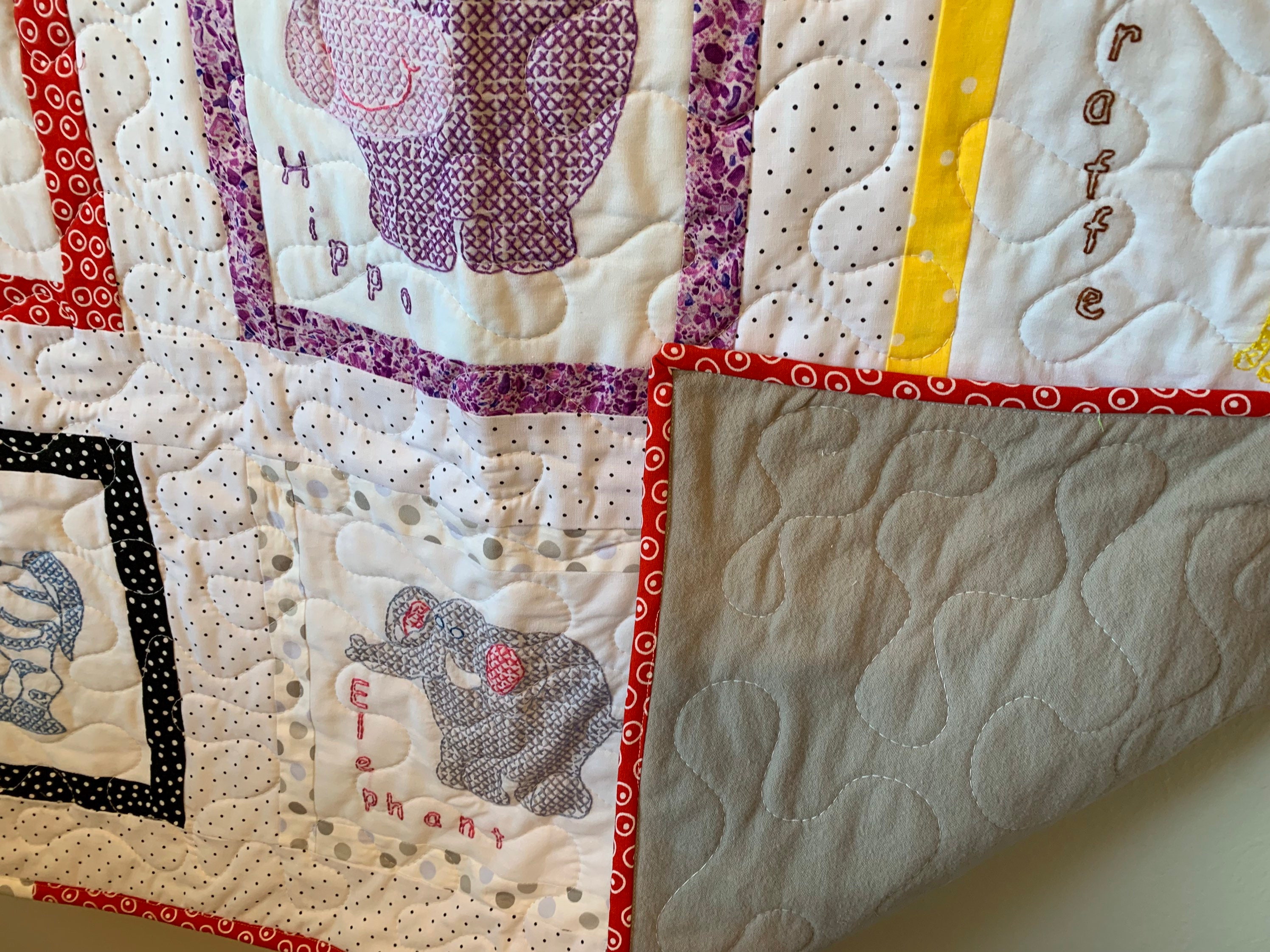 Zoo Animals Baby Quilt - Etsy