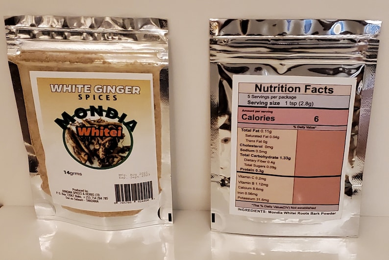 Mondia Whitei, White Ginger Powder, Pure Organic Root Bark Powder ...