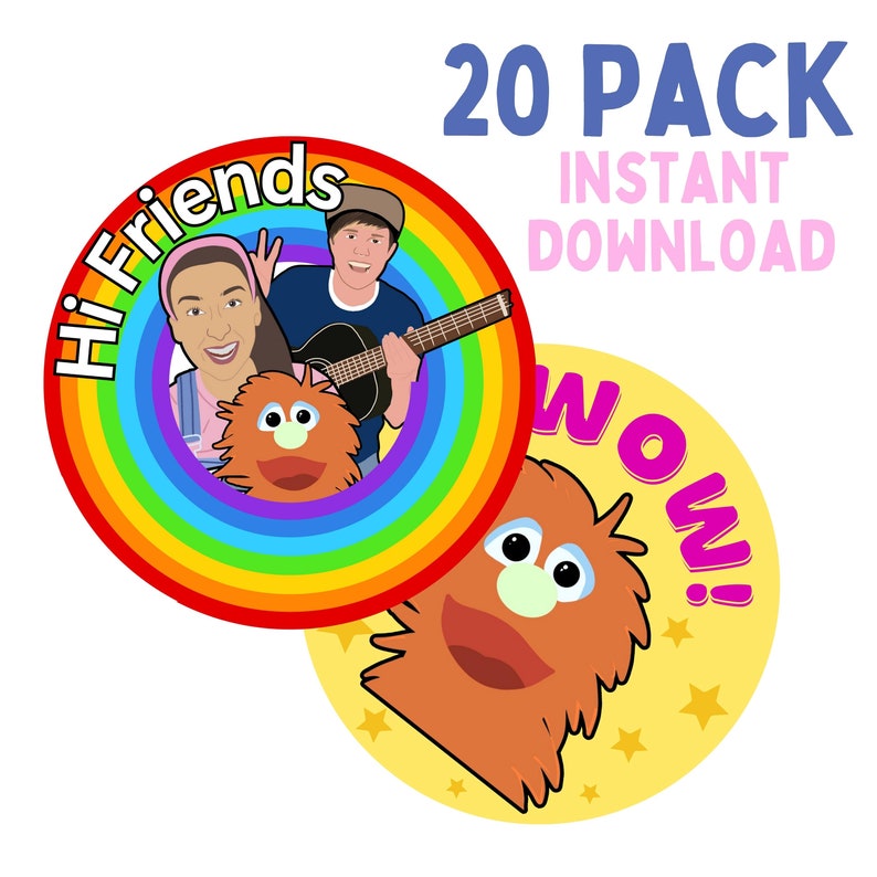 Ms Rachel Stickers Ms Rachel Party Favors Downloadable - Etsy Canada