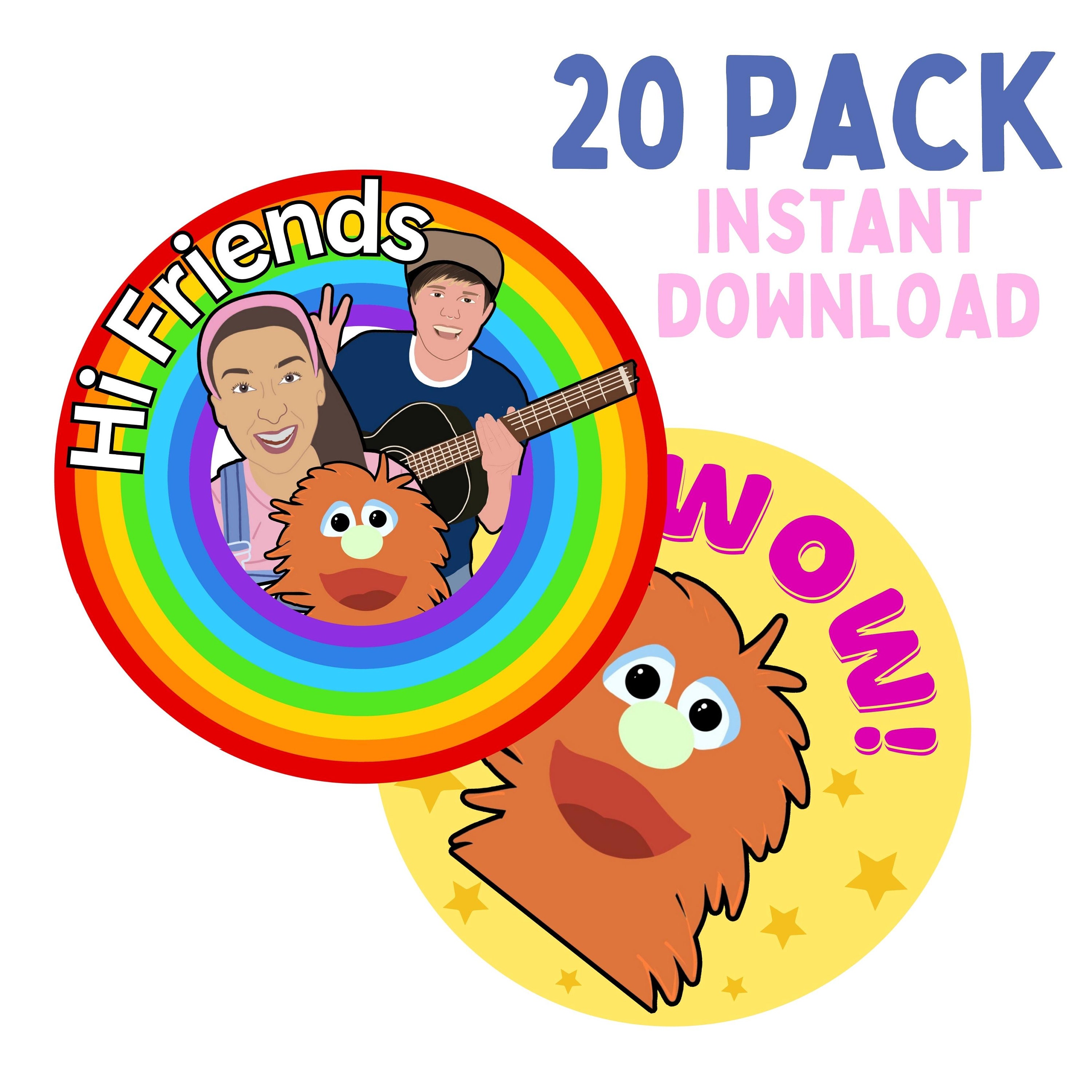 Ms Rachel Stickers | Ms Rachel Party Favors | Downloadable Stickers ...