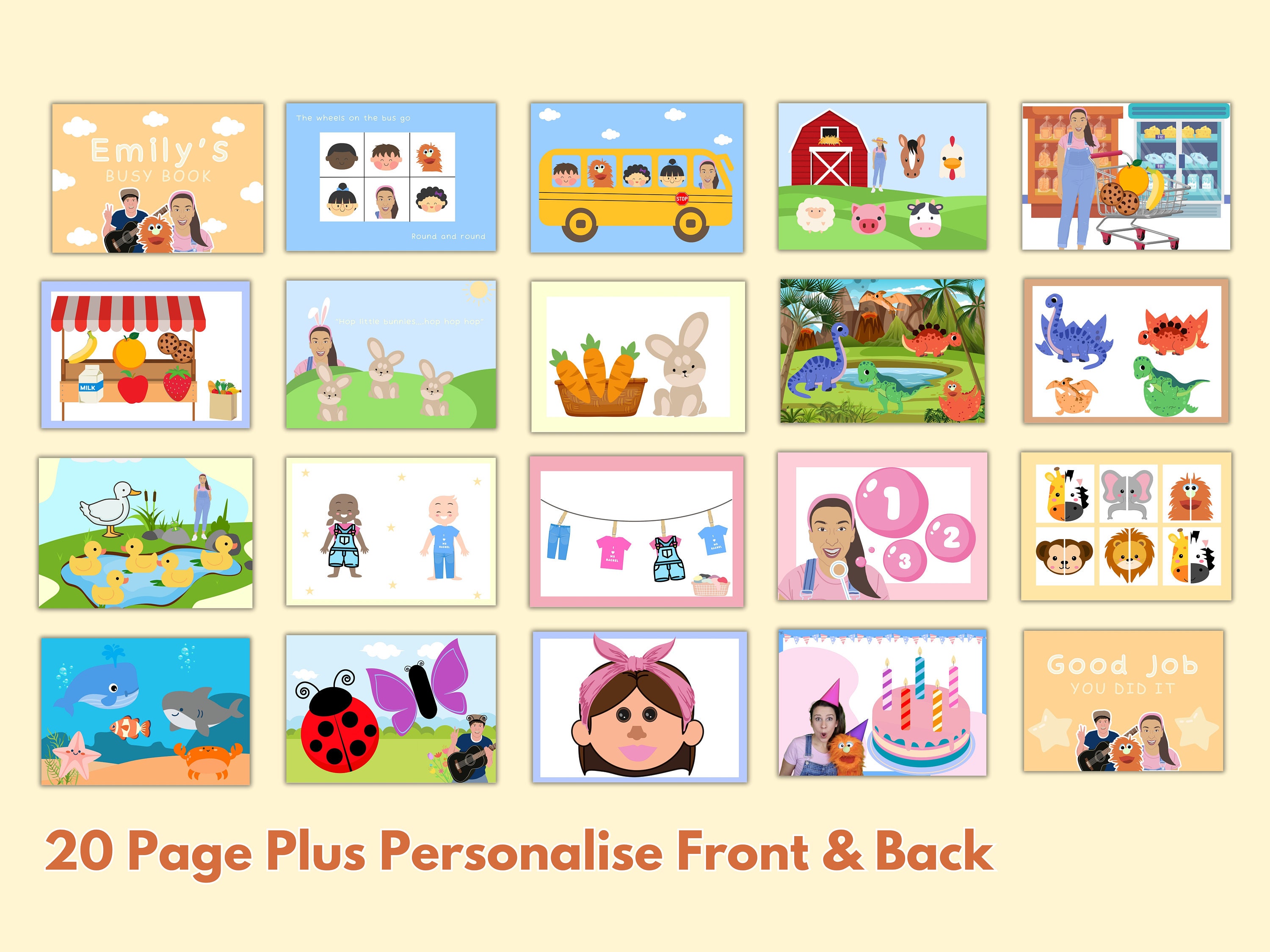 Ms Rachel Busy Book | DIY Printable Ms Rachel Themed Activity Book ...