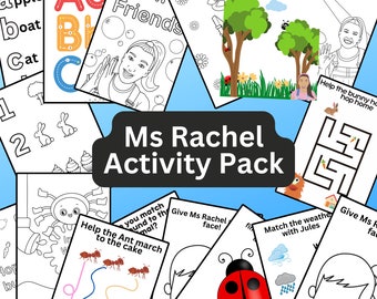 Ms. Rachel Coloring Pages Part 1 Digital Download Kids Coloring Pages ...
