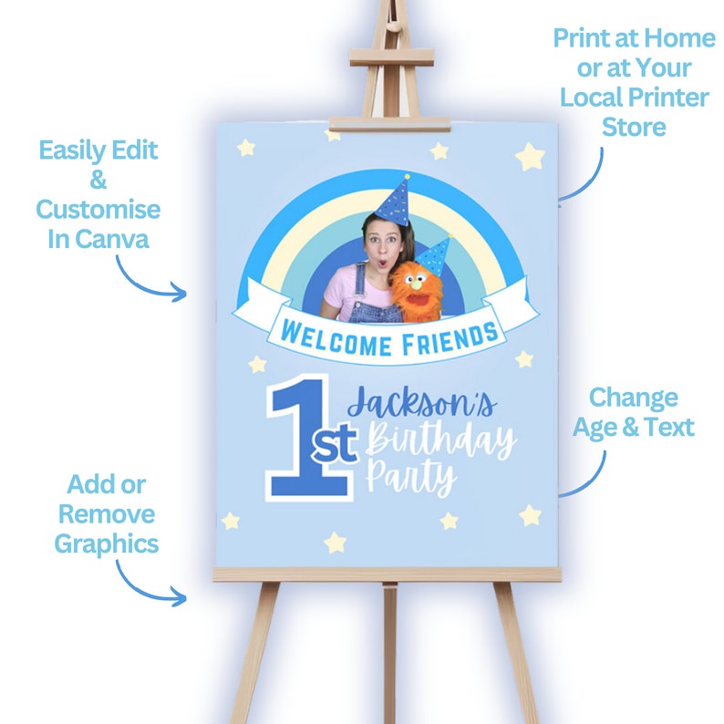 MS RACHEL BIRTHDAY Welcome Sign, Ms Rachel Party Decorations, Ms Rachel ...