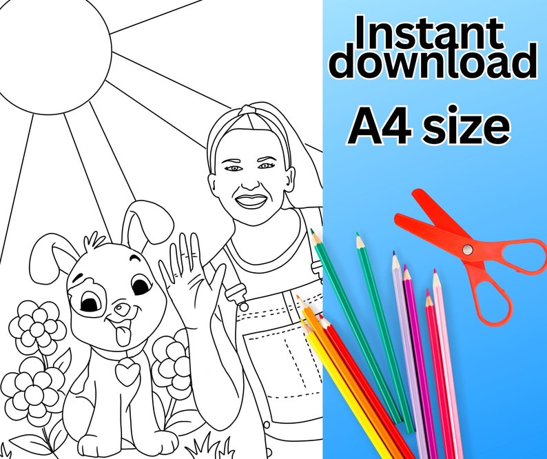 Buy MS RACHEL COLORING Pages Ms Rachel Party Printable Ms Rachel Online ...