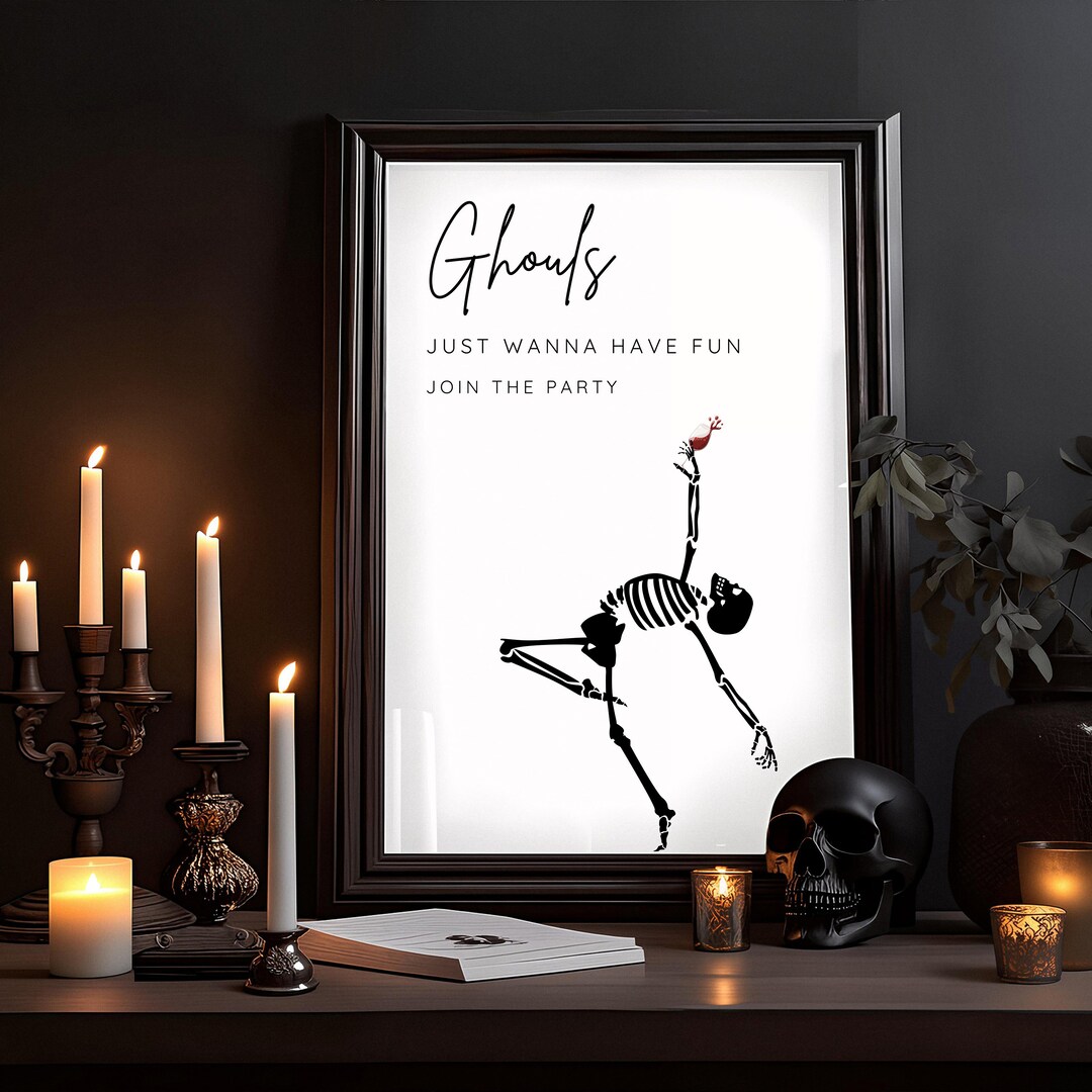 HALLOWEEN WELCOME SIGN, Halloween Party Print, 4 Sizes, Digital ...