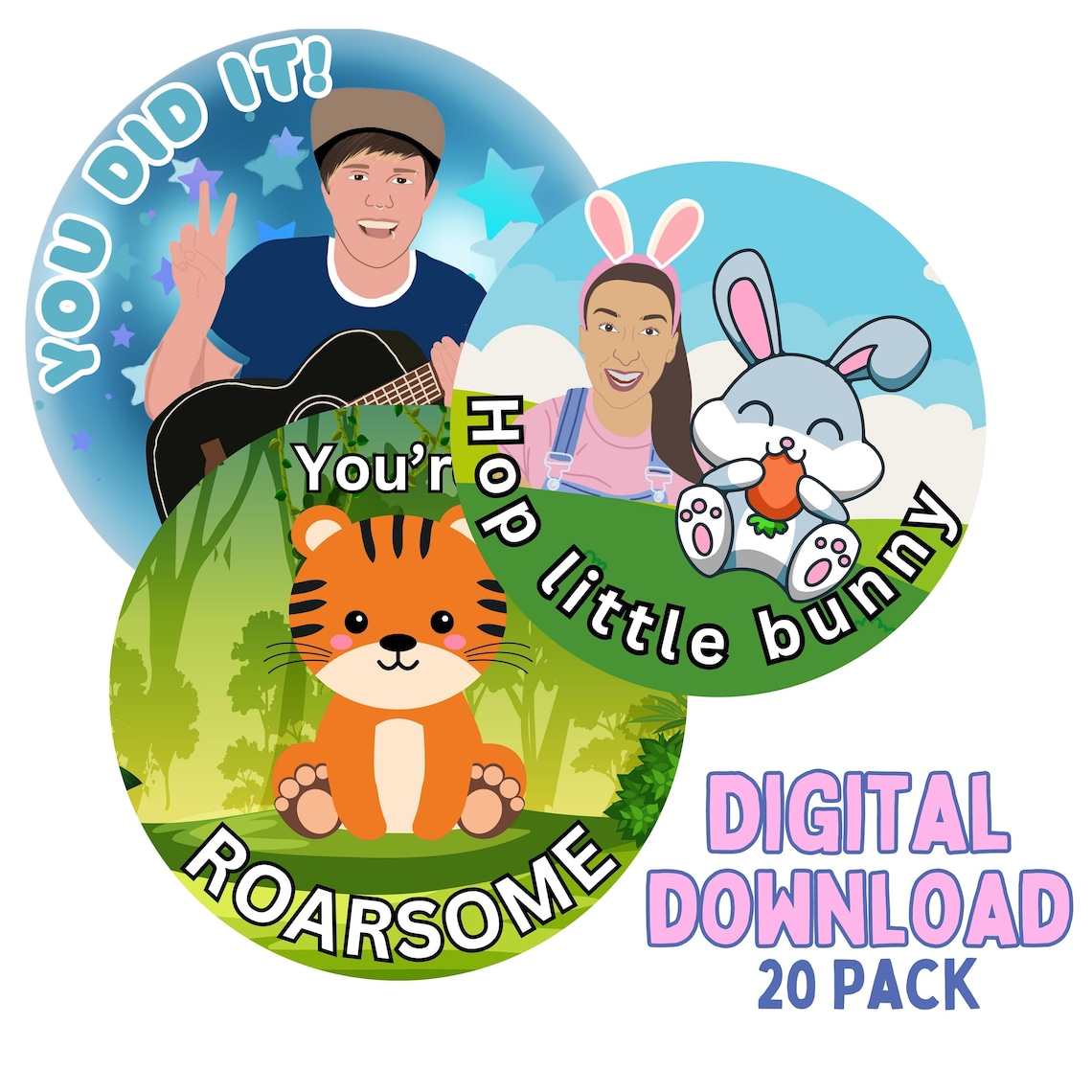 Ms Rachel Stickers Ms Rachel Party Favors Downloadable - Etsy