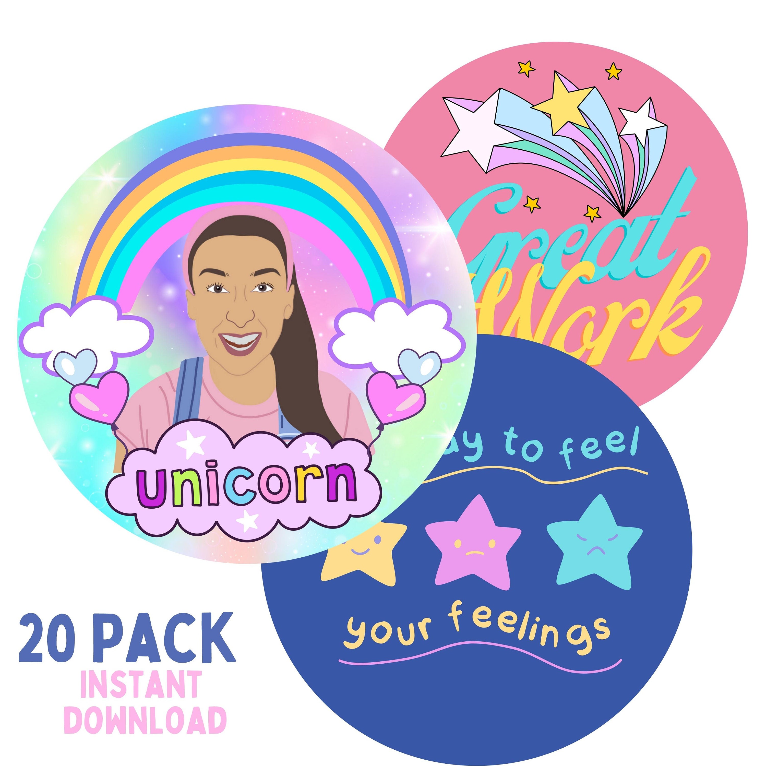 Ms Rachel Stickers Ms Rachel Party Favors Downloadable - Etsy Canada