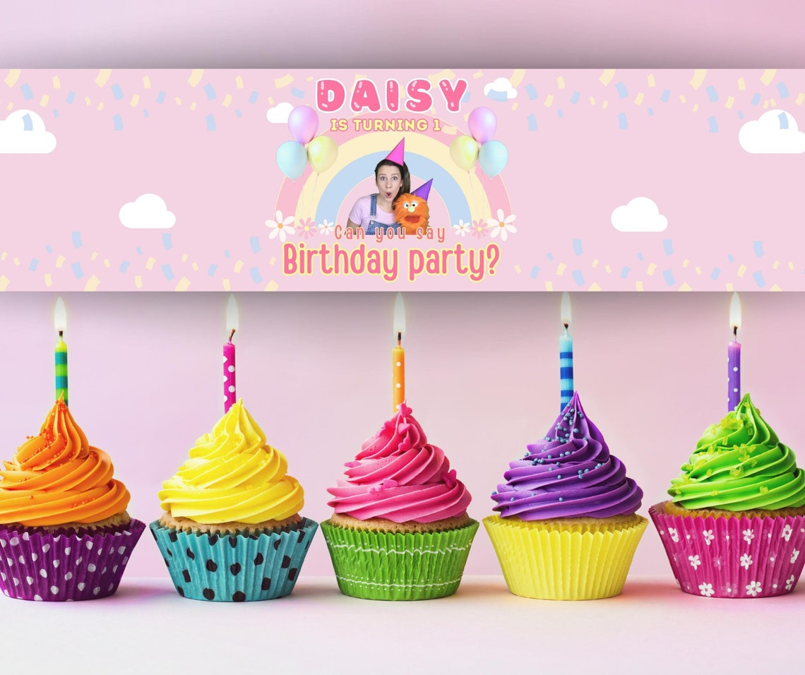 MS RACHEL BIRTHDAY Bottle Sticker, Waterbottle Sticker, Ms Rachel Party ...