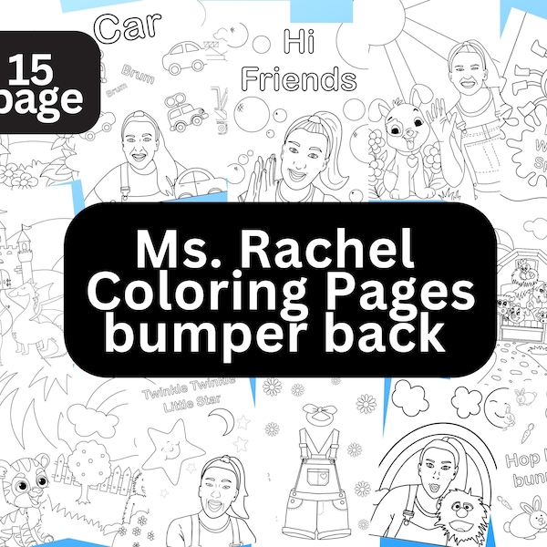 Ms Rachel Colouring - Etsy Australia