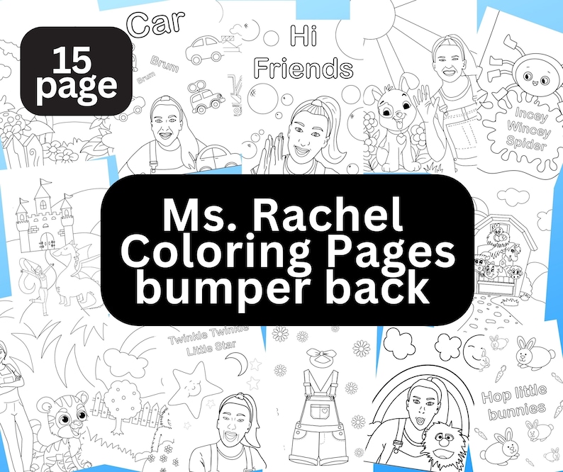 MS RACHEL COLORING Pages, Ms Rachel Party, Printable Ms Rachel ...