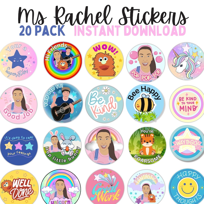 Downloadable Stickers - Etsy