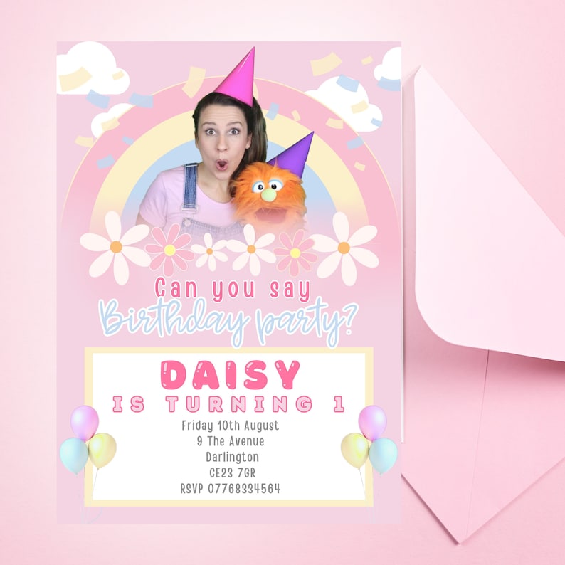 MS RACHEL BIRTHDAY Party Invites, Customize, Print & Digital ...