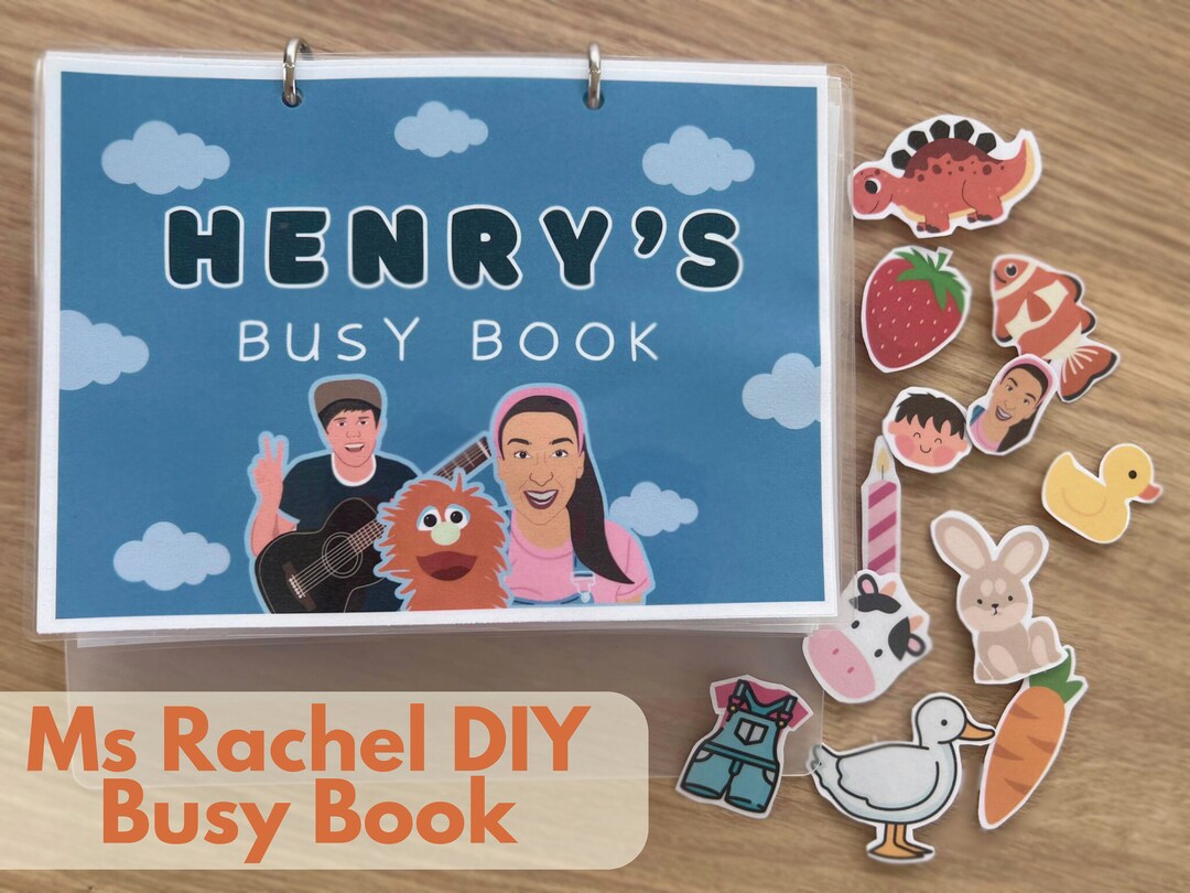 Ms Rachel Busy Book | DIY Printable Ms Rachel Themed Activity Book ...