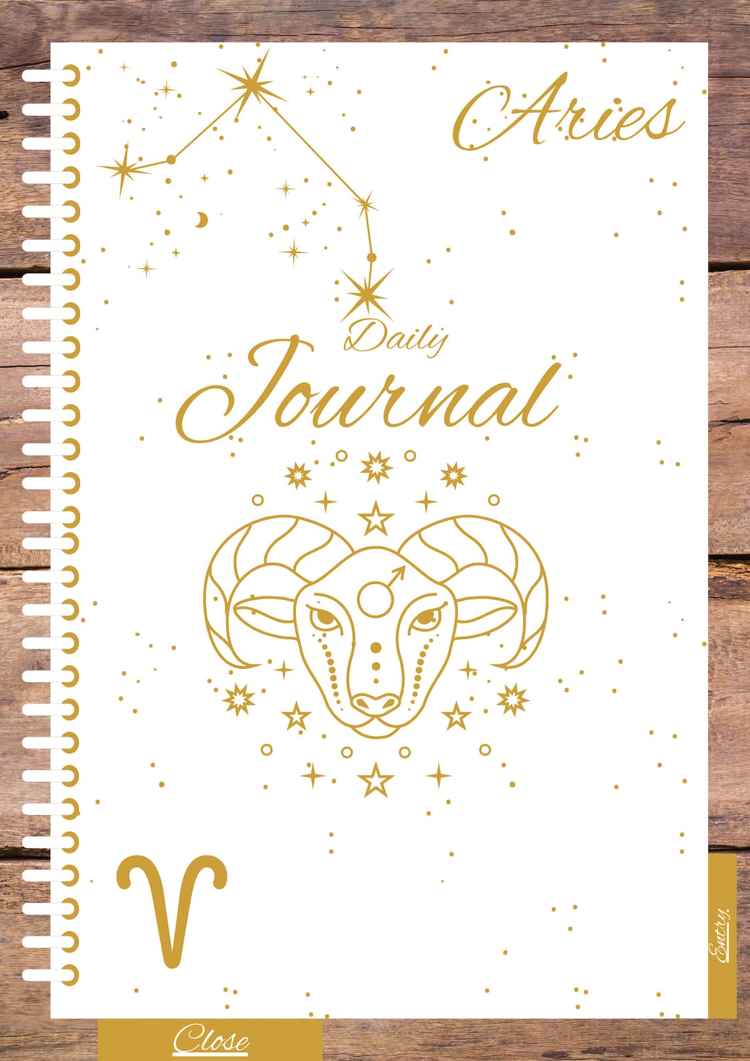 Aries Digital Journal - Etsy