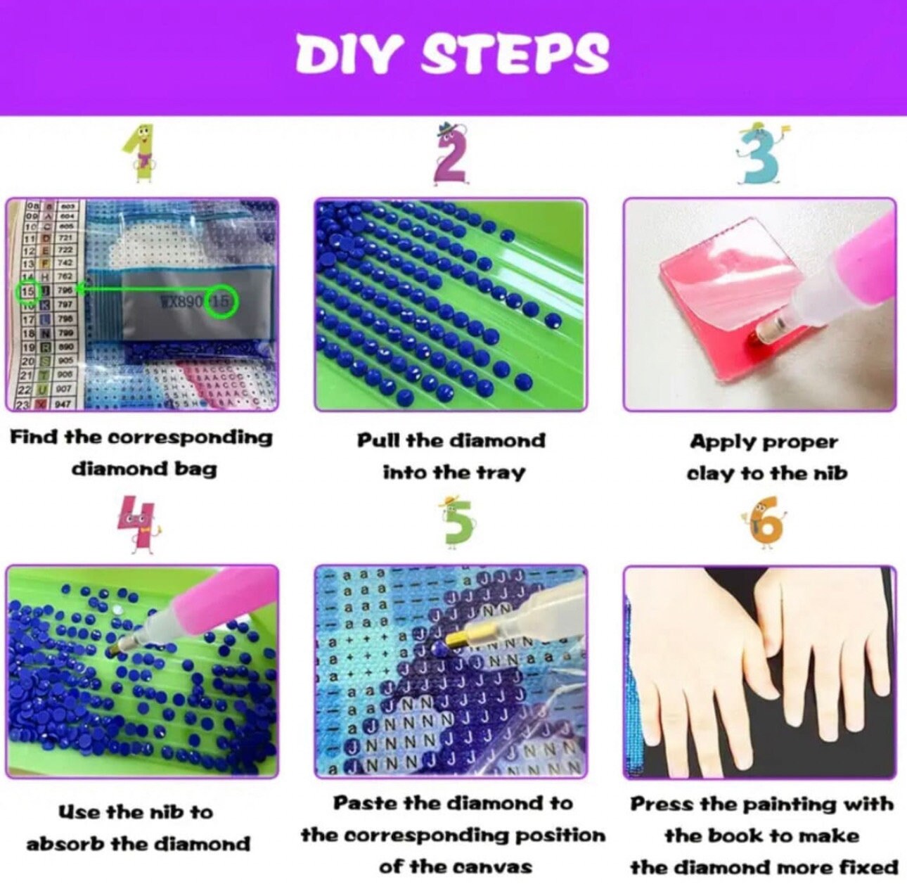 Stain Glass Colorful Lotus Flower Diamond Painting Arts and Crafts Kit ...