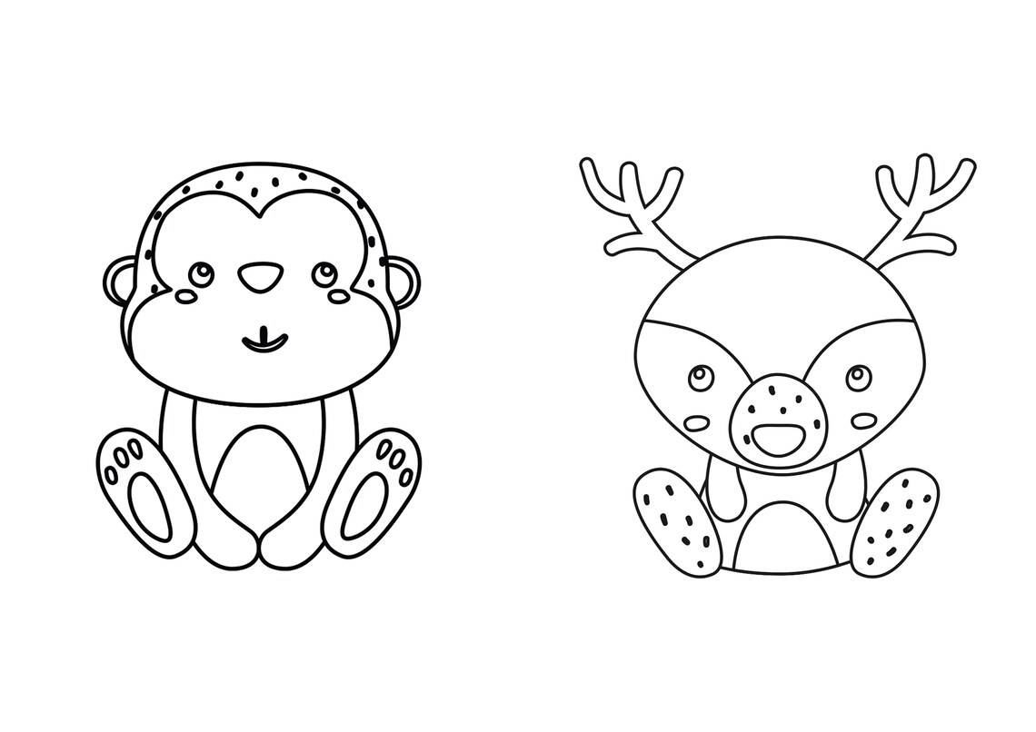Digital Coloring Pages for Kids at Home, Outside Educational Activity ...