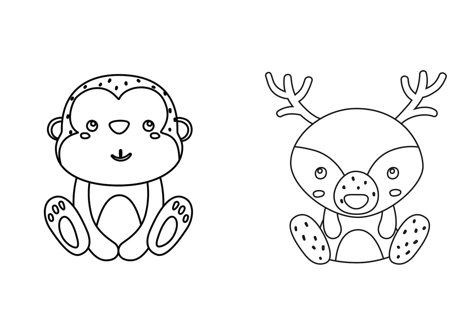 Digital Coloring Pages for Kids at Home, Outside Educational Activity ...