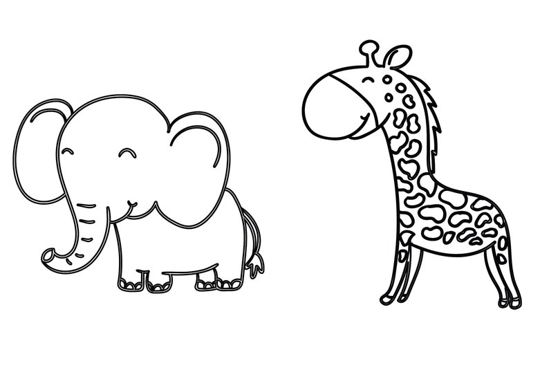 Digital Coloring Pages for Kids at Home, Outside Educational Activity ...