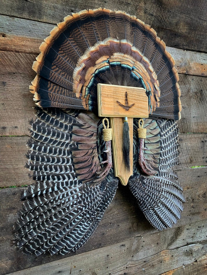 State Turkey Fan/wing Plaque - Etsy
