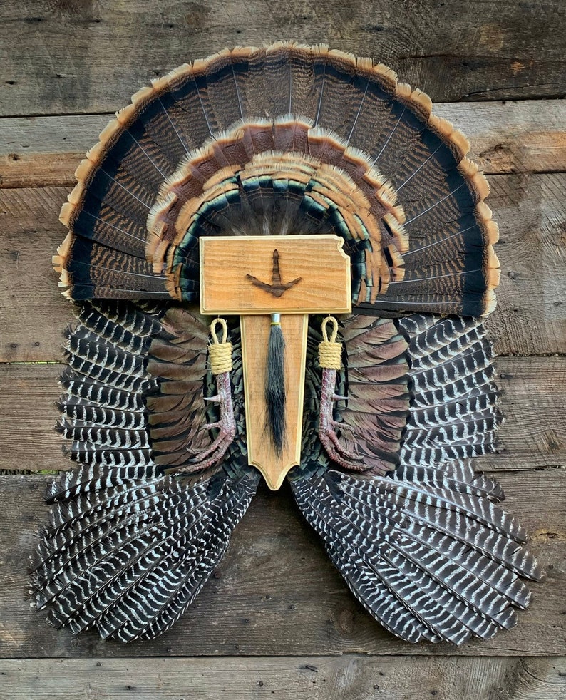 State Turkey Fan/wing Plaque - Etsy