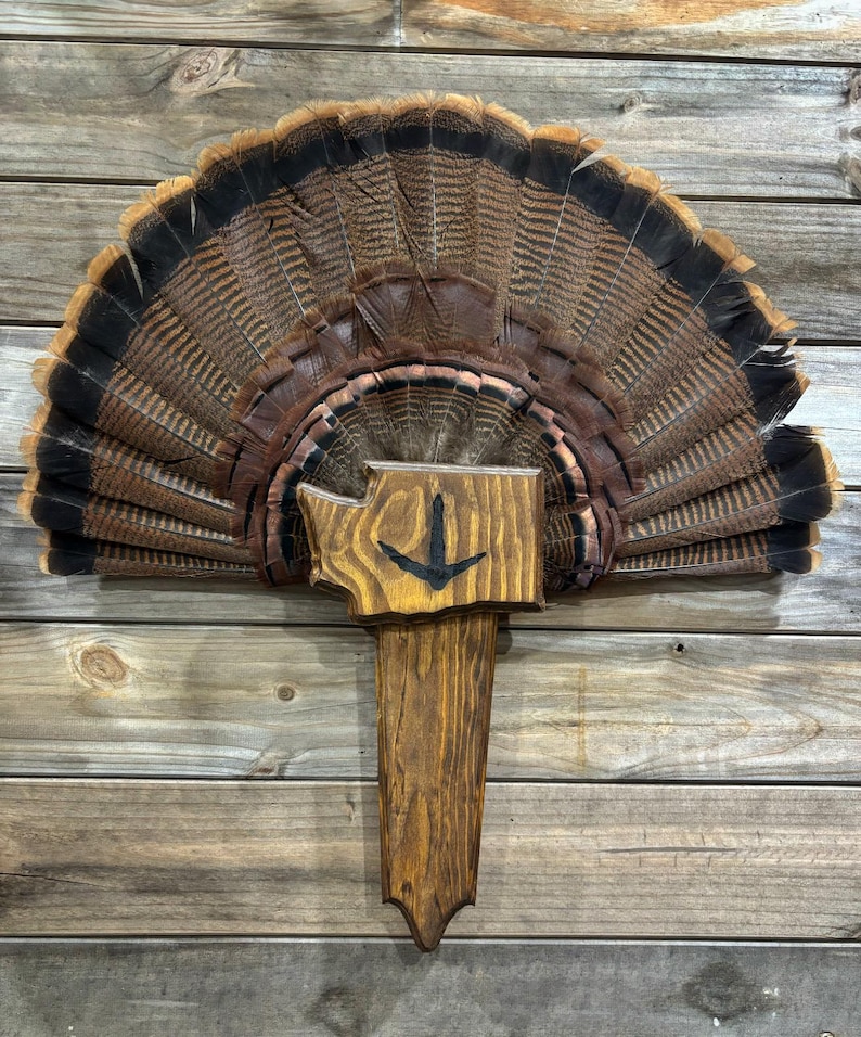 State Turkey Fan/wing Plaque - Etsy