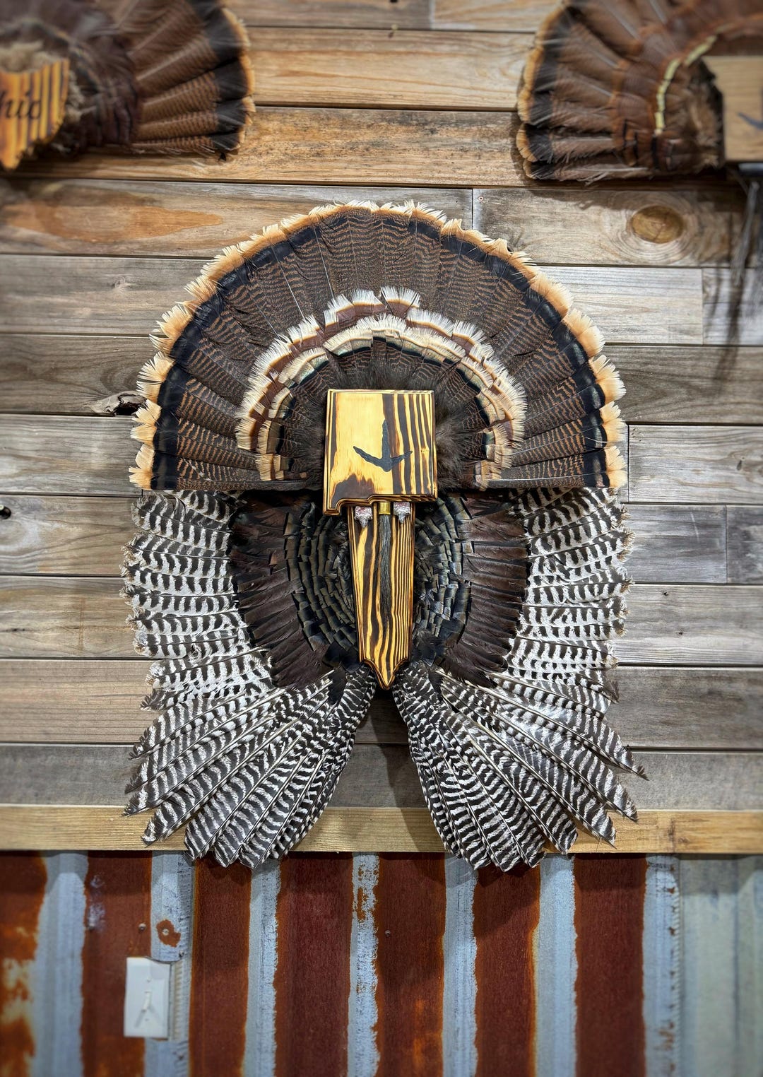 State Turkey Fan/wing Plaque - Etsy