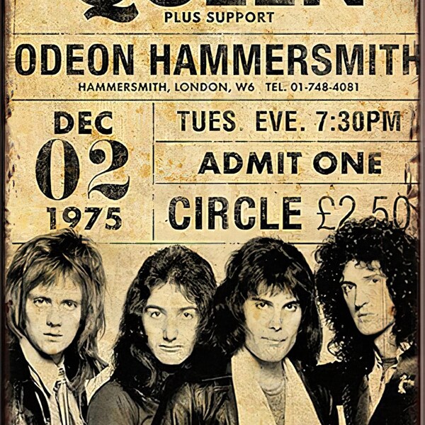 Queen Band Poster - Etsy