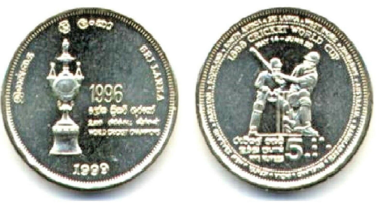 Cricket Coin Marking 1996 Cricket World Cup With Names of All Competing ...