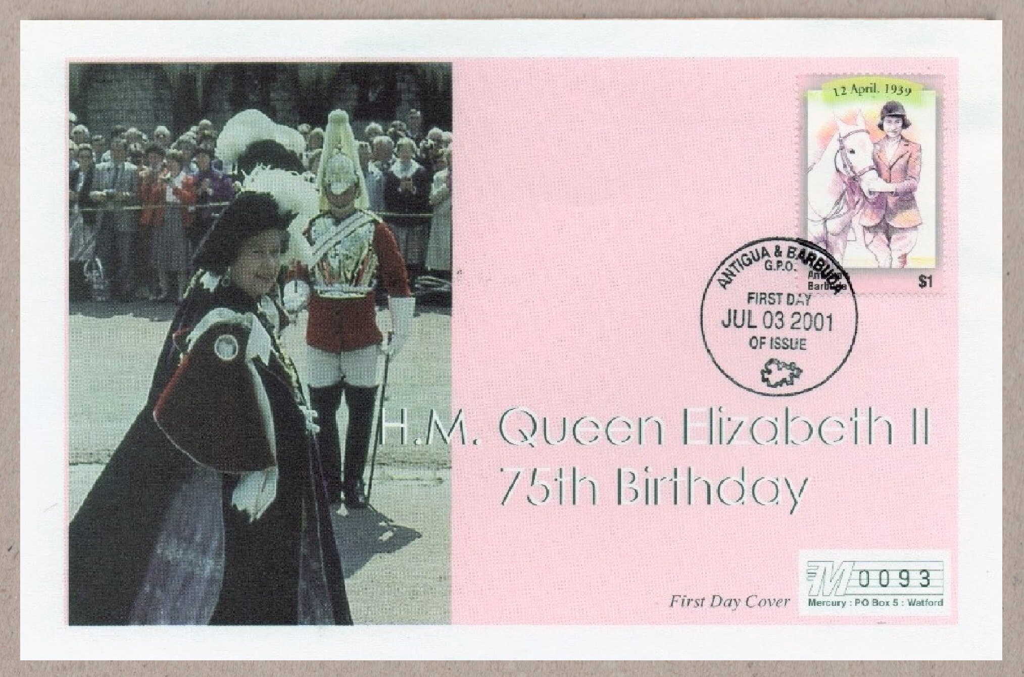 Queen Elizabeth II Memorabilia : HM Queen Elizabeth 75th Birthday First ...