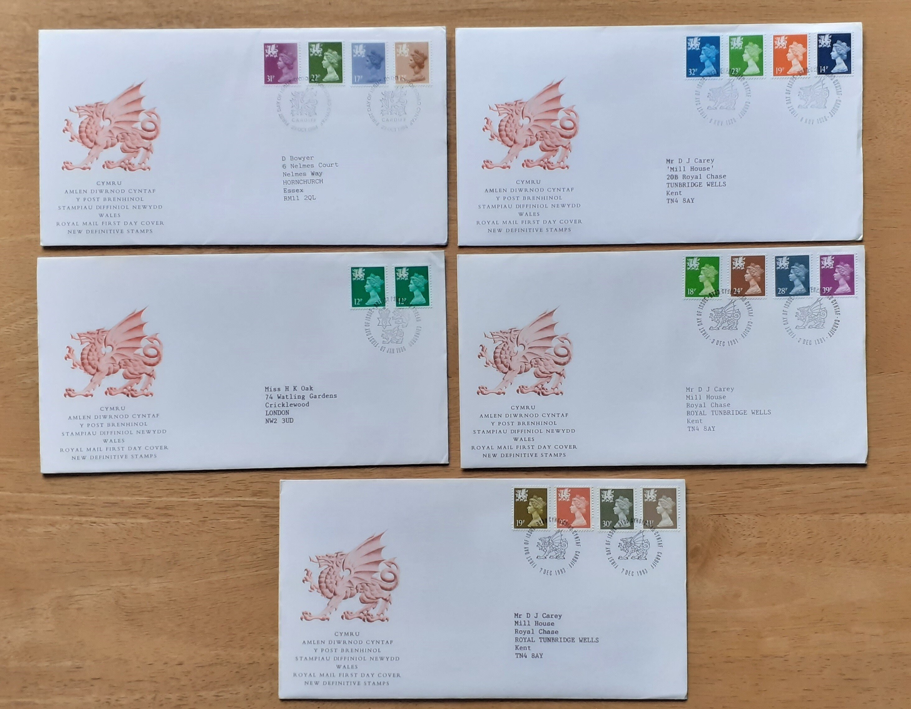 Queen Elizabeth II Memorabilia : Wales New Definitive Queen Elizabeth ...