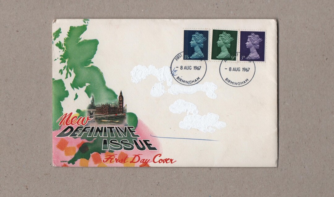 Queen Elizabeth II Vintage 1967 Memorabilia - GB Postal Cover - First ...